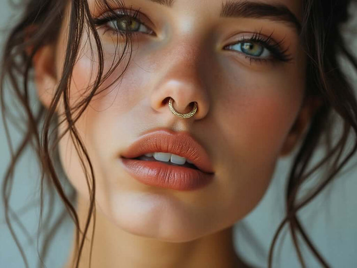 Discover Elegance of Real Gold Nose Rings – WJD Exclusives
